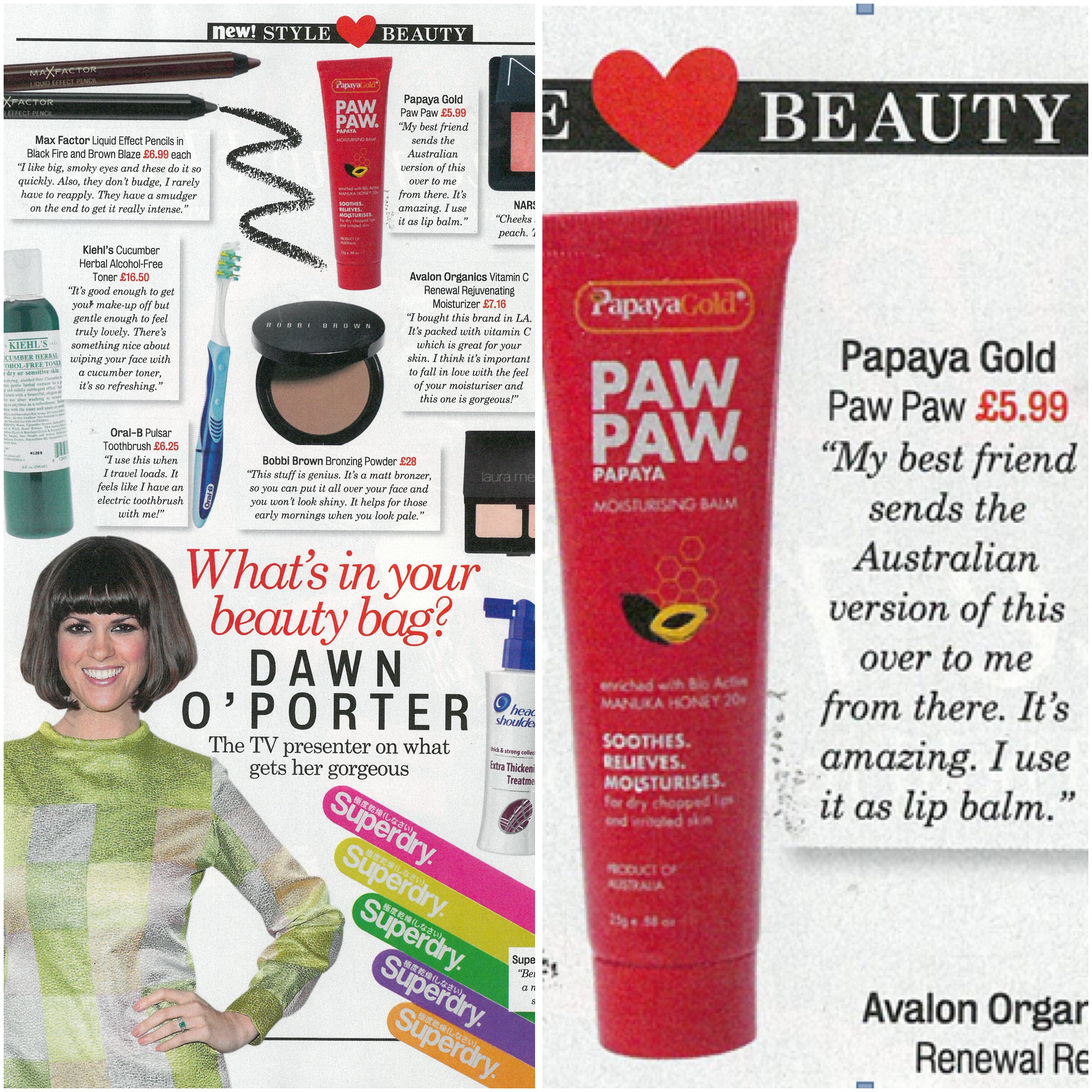Paw Paw’s a hit with the celebs! | PAPAYAGOLD PAW PAW Balm enriched ...